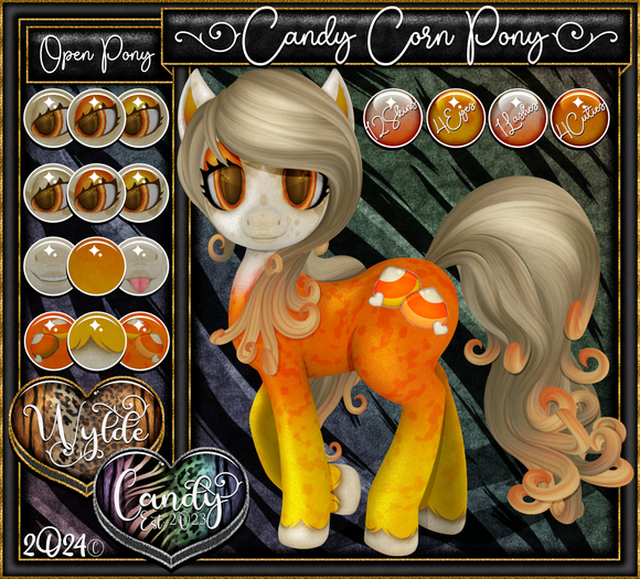 Second Life Marketplace - Open Pony Mod Set: Candy Corn Pony •[Wylde ...